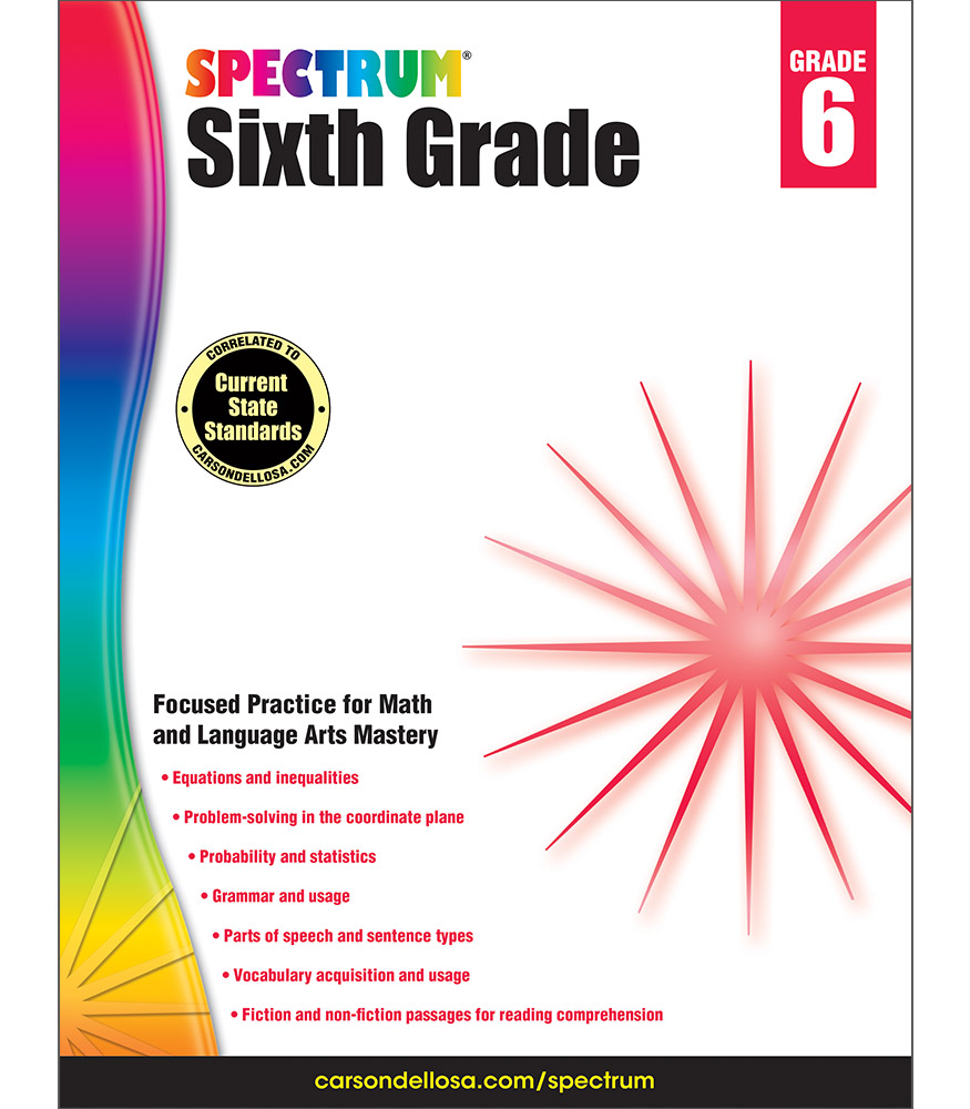 Spectrum Sixth Grade Math Language Arts 6 Spectrum Sixth Grade Math Language Arts 6