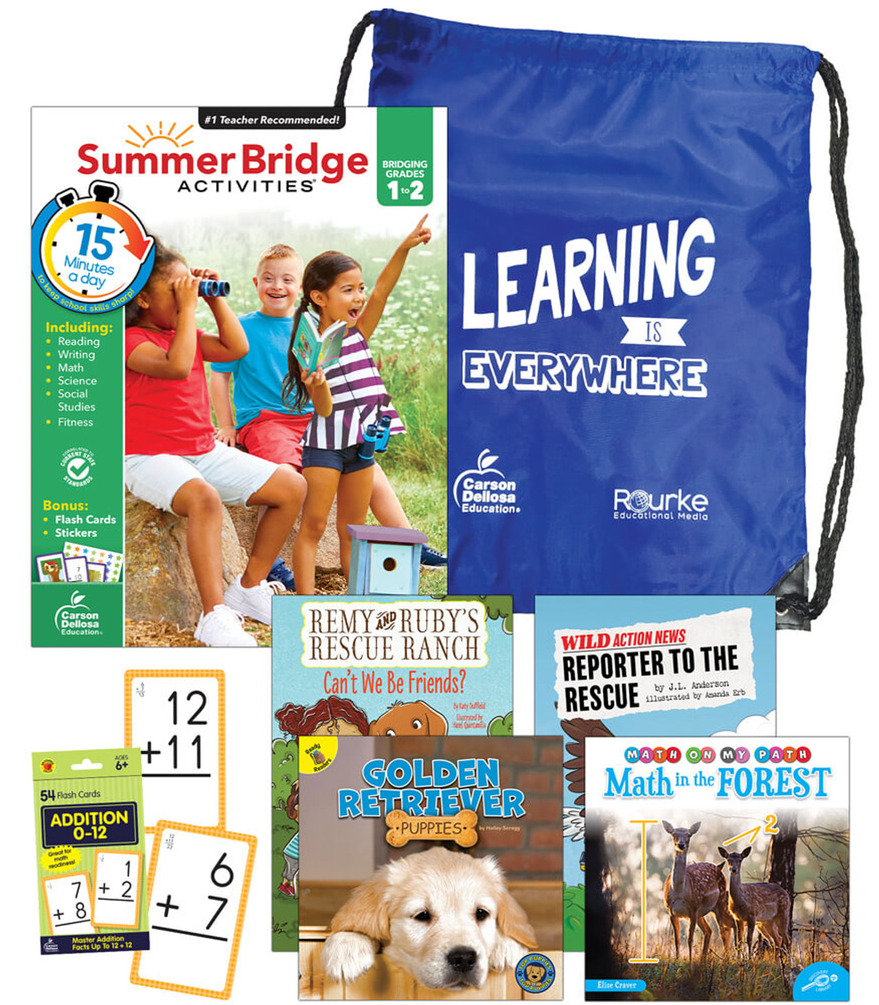 Summer Bridge Essentials Backpack Bundle | Sale | 1-2 First to Second Grade
