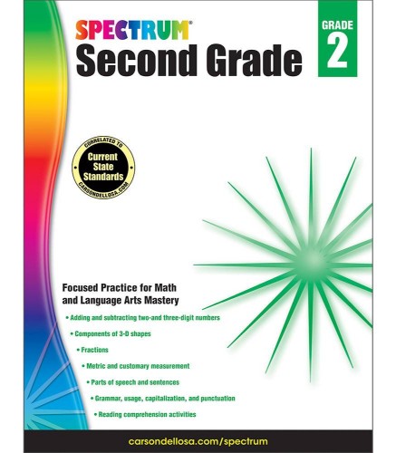 Spectrum Second Grade Math Language Arts 2